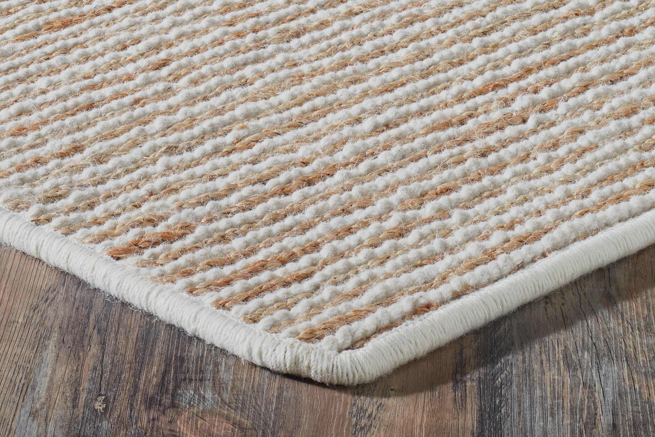 STARK Tybee Jute / Wool Blend Hand-Loomed Texture Carpet