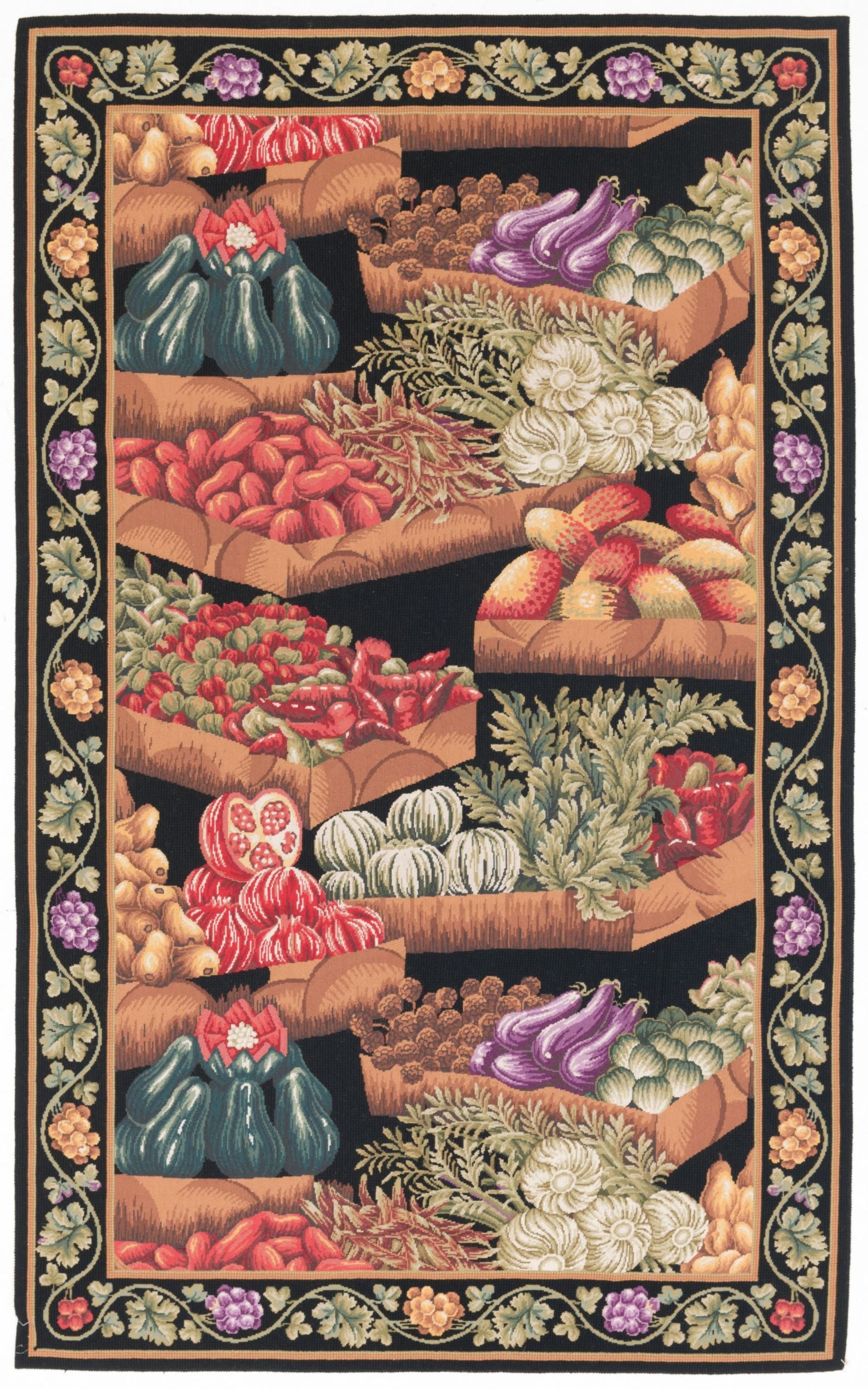 Bedford Traditional Rug with Vegetable Motif