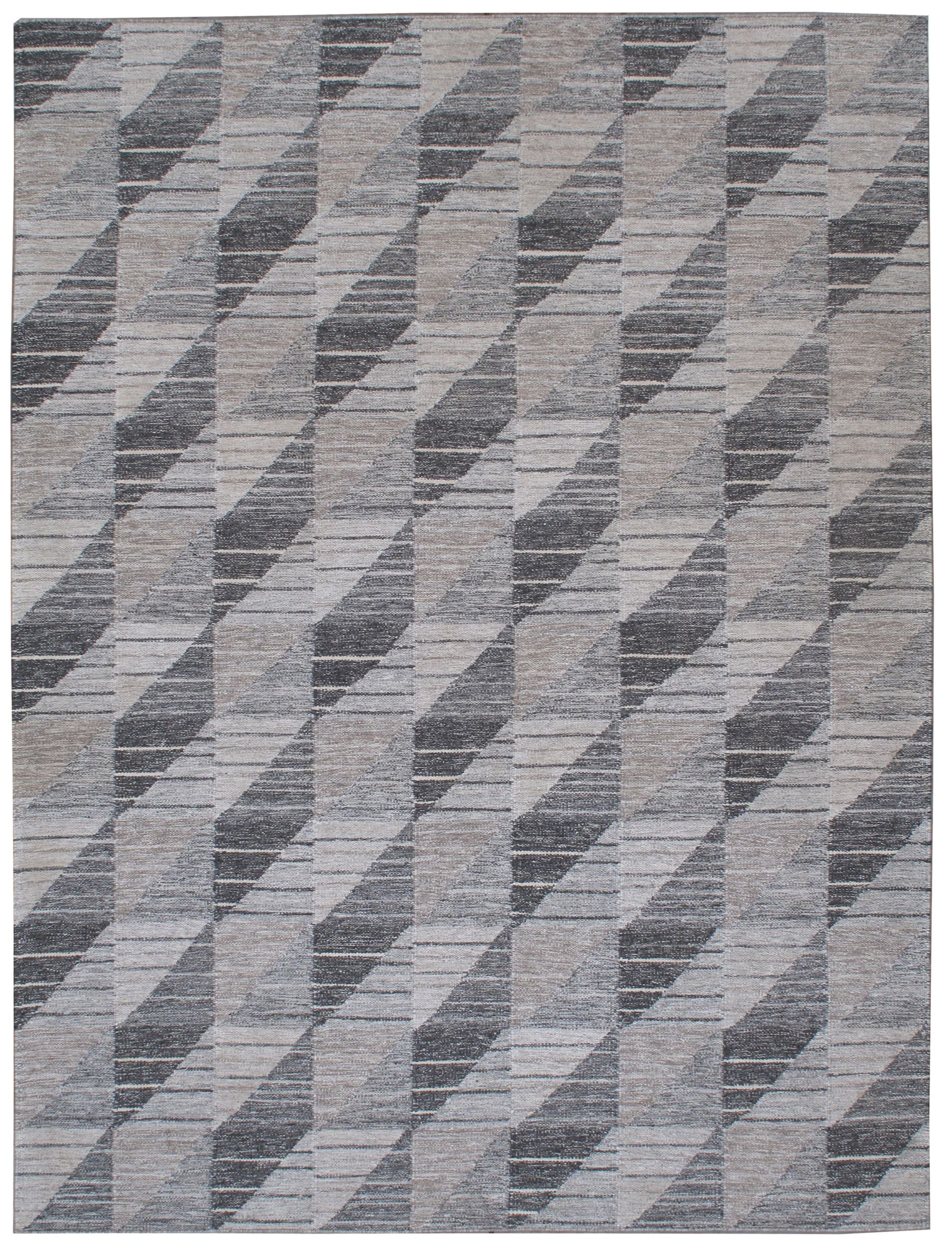 STARK Skye Bamboo Silk Blend Handmade Rug with Geometric Design