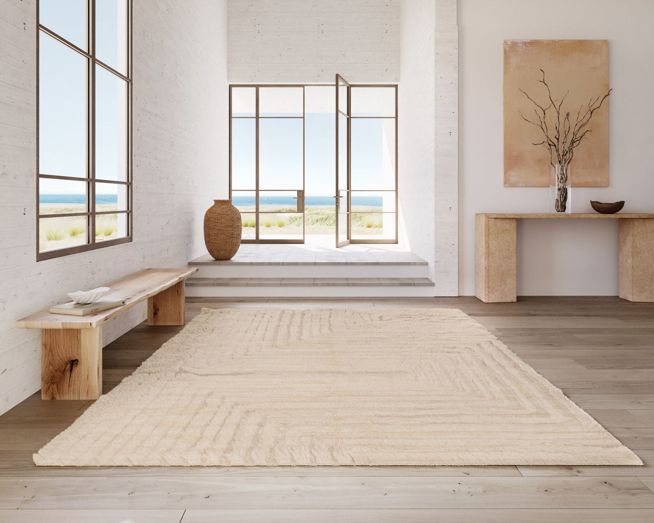 STARK Elio 100% Wool Hand-Knotted Geometric Rug