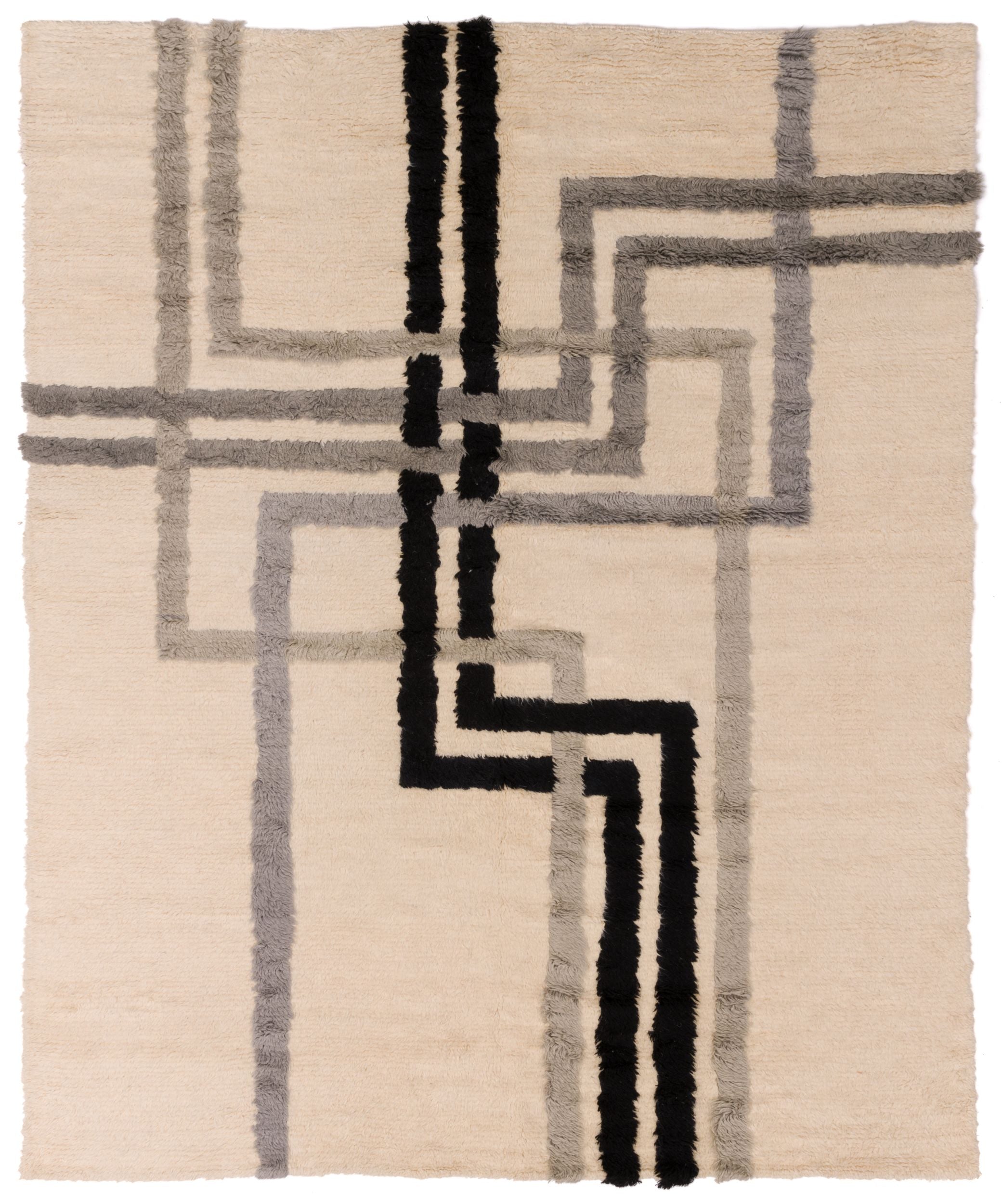 Dayna Hand-Knotted Rug with Modern Geometric Design