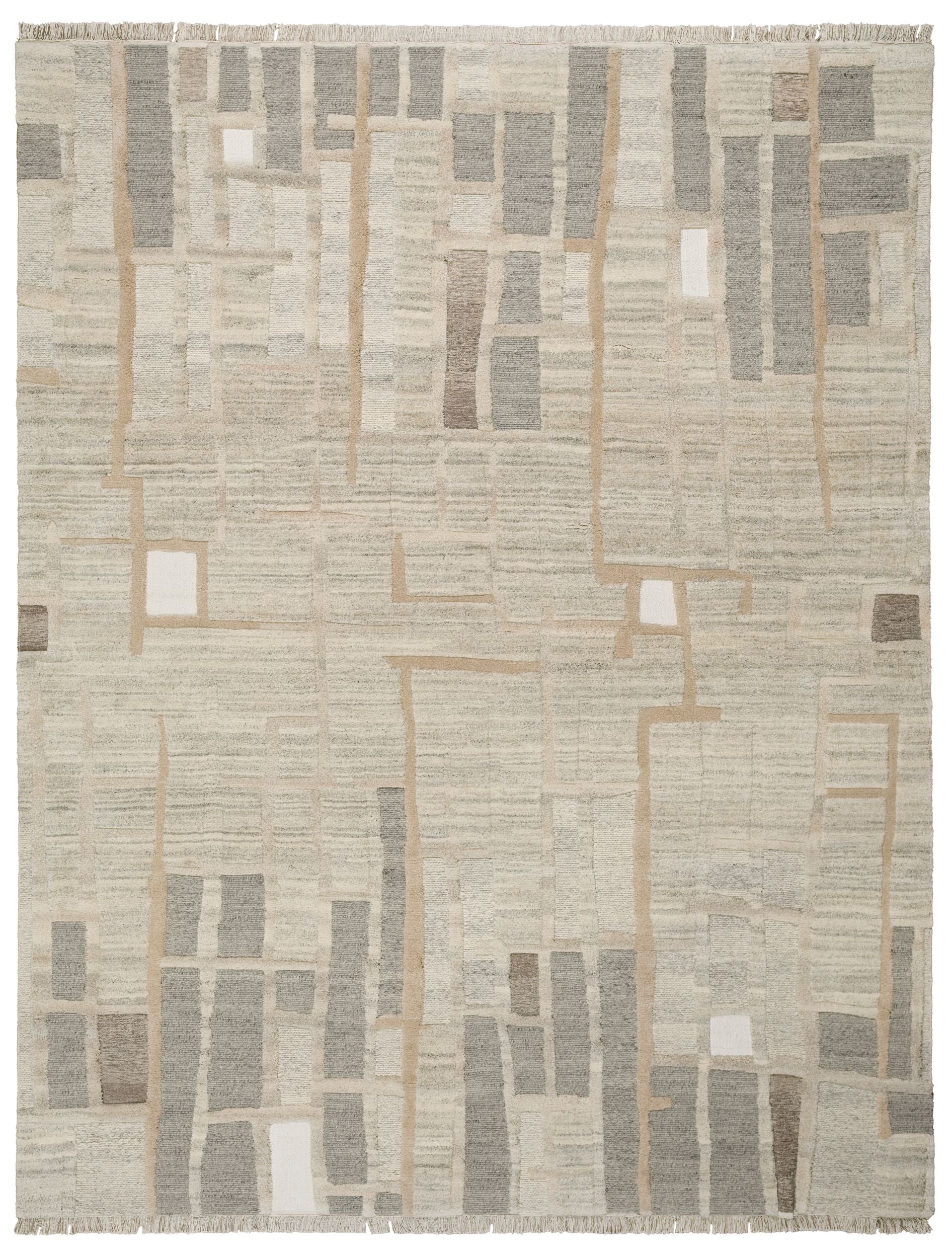 STARK Damond Hand-Knotted Geometric Rug
