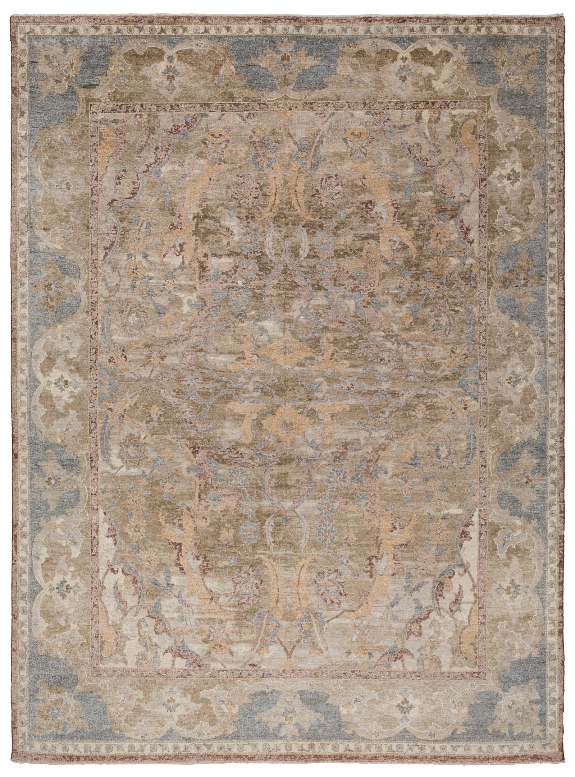 Briley Traditional Silk Wool Blend Rug