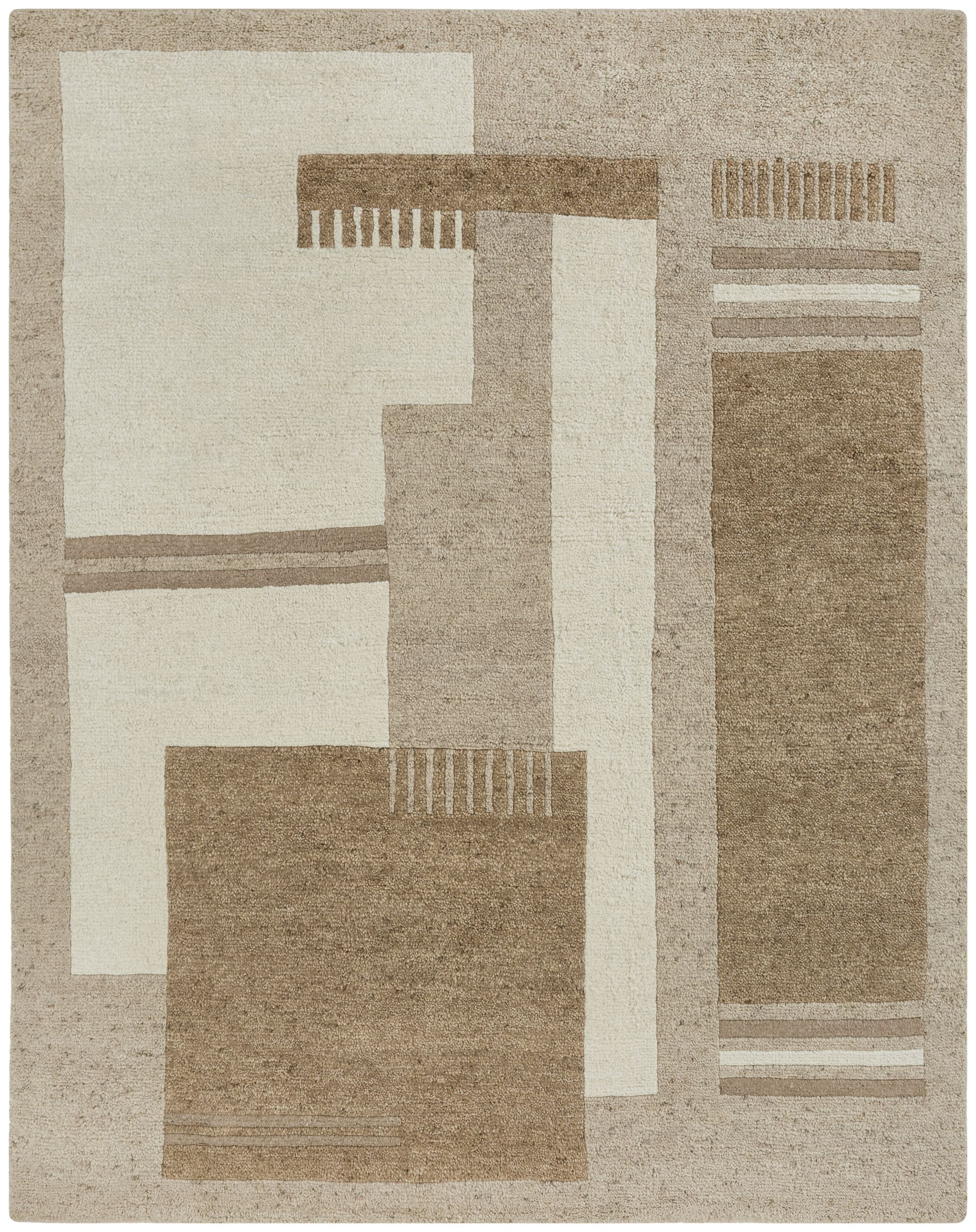 STARK Kumani Wool / Silk Blend Hand-Knotted Geometric Rug