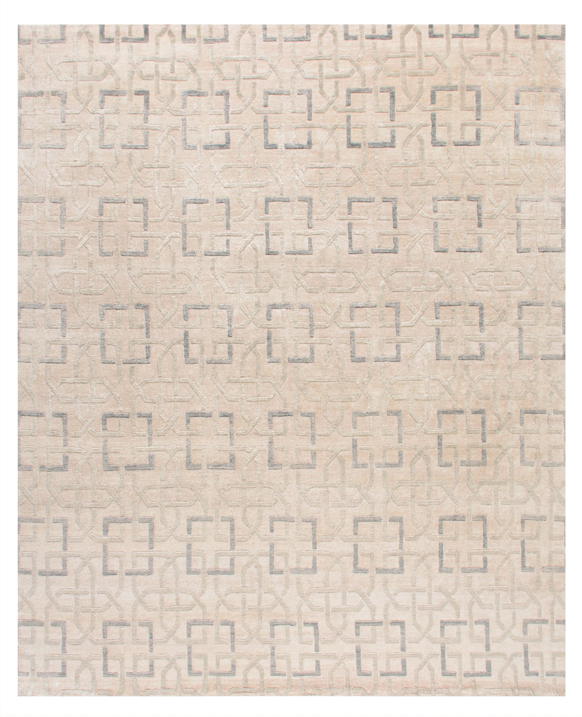 STARK Dekalb Hand-Knotted Geometric Rug