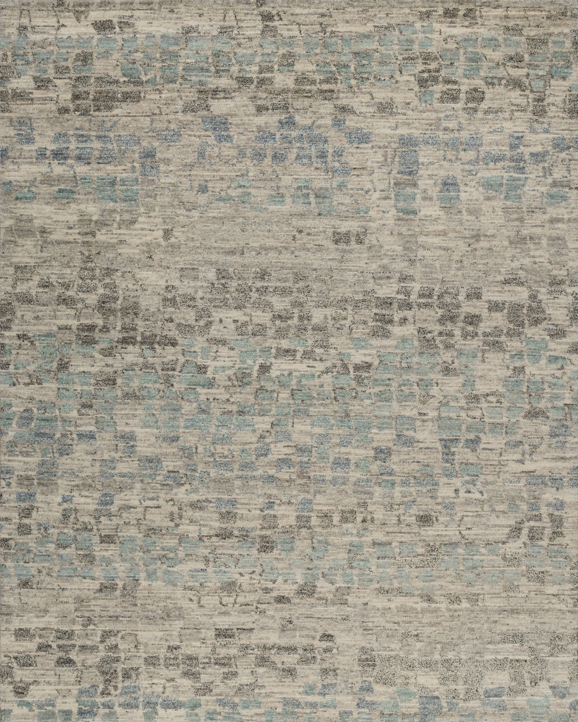 STARK Gennadi 100% Wool Hand-Knotted Rug with Geometric Design