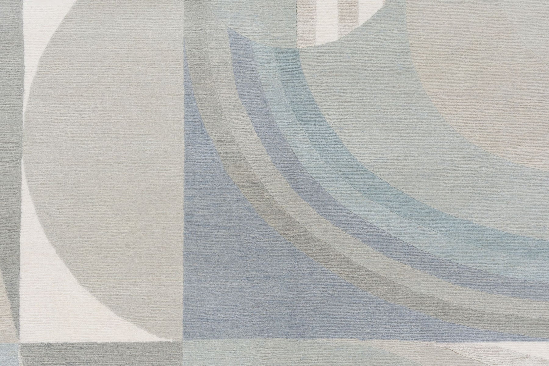 Rayner Fully Custom Hand-Knotted Rug with Whimsical Geometric Design